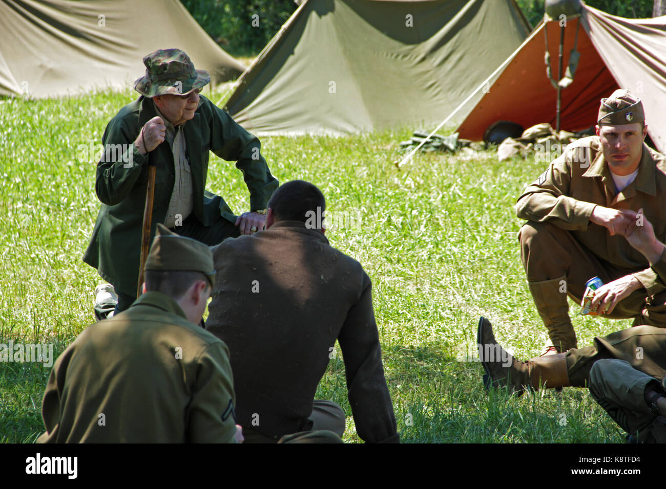 Museum of the American GI Living History Weekend Stock Photo - Alamy
