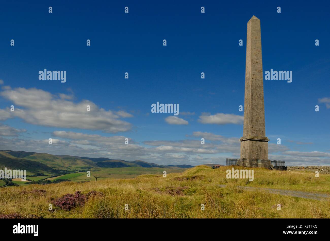 Malcolm Memorial just outside Langholm, Scotland Borders Stock Photo ...