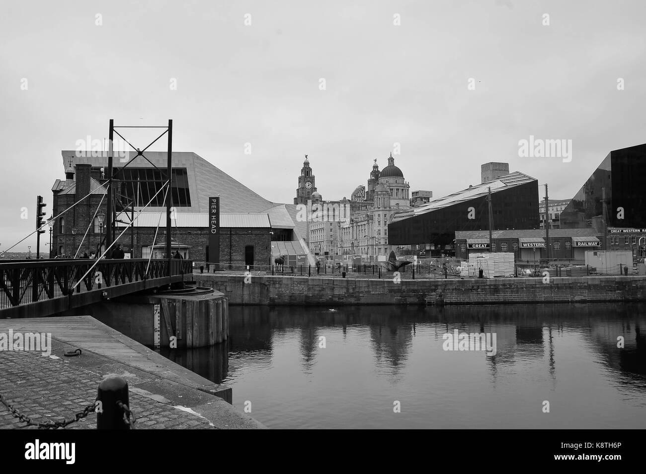 The capital building liverpool Black and White Stock Photos & Images ...