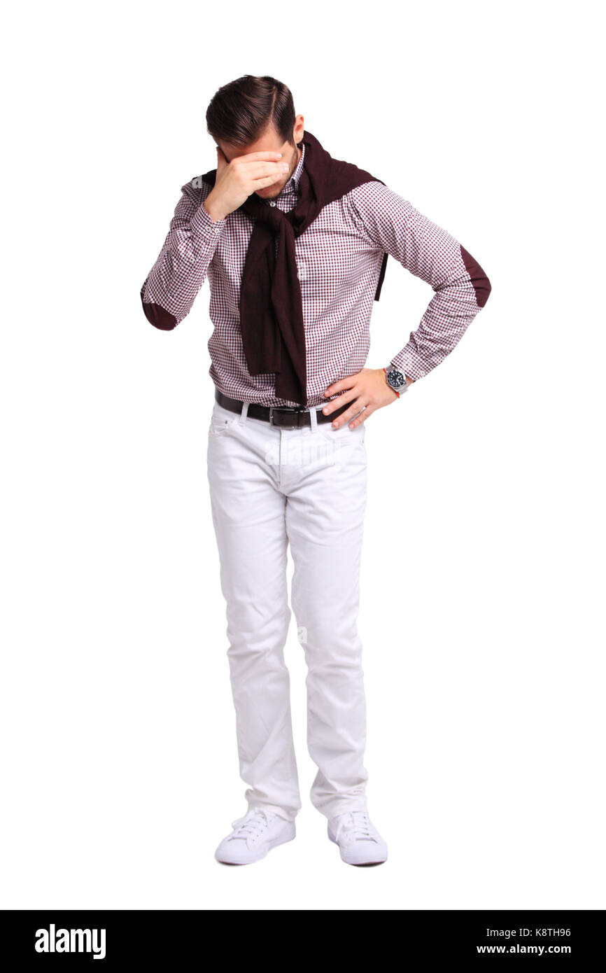 Hand forehead mistake hi-res stock photography and images - Alamy