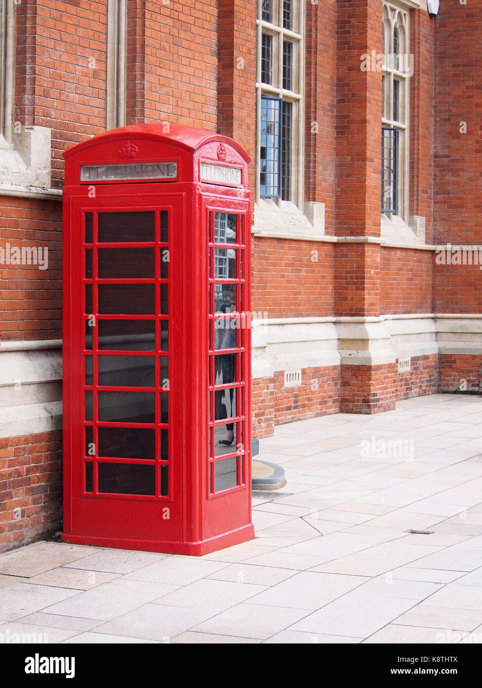 A traditional vintage British red telephone box Stock Photo - Alamy