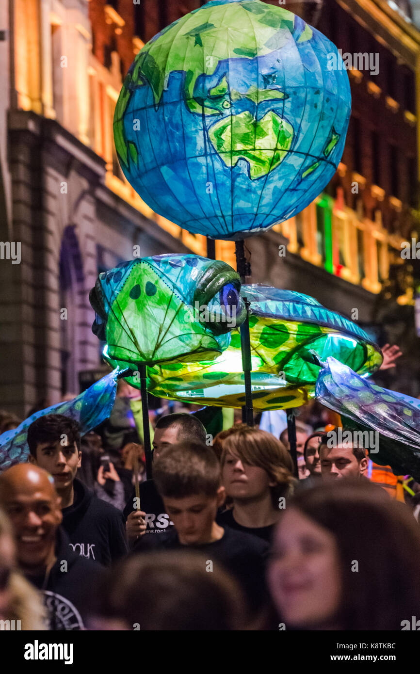 Leeds Light Night 2016, a festival of HandMade Lanterns, puppeteer and ...