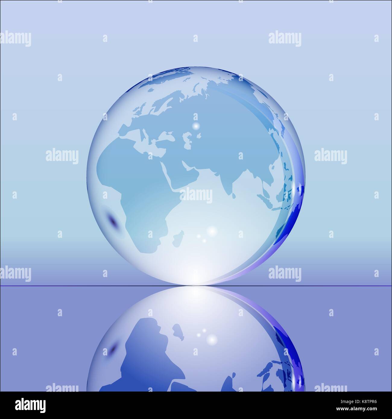 World globe light shining Stock Vector Images - Alamy