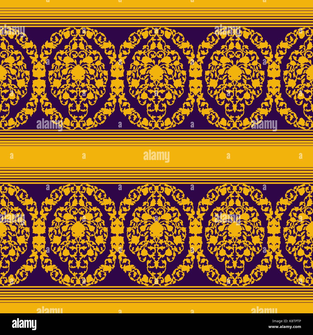 Ornate seamless border in Stock Vector Images - Alamy