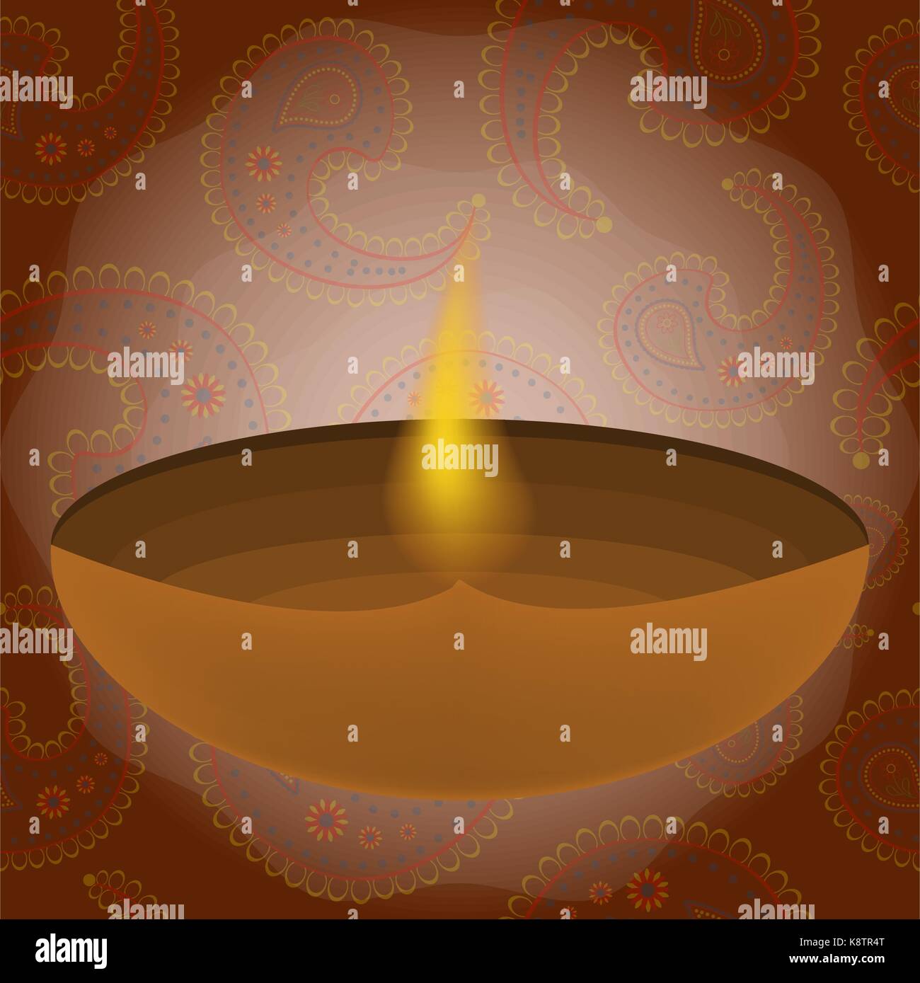 Happy diwali circle diya hi-res stock photography and images - Alamy