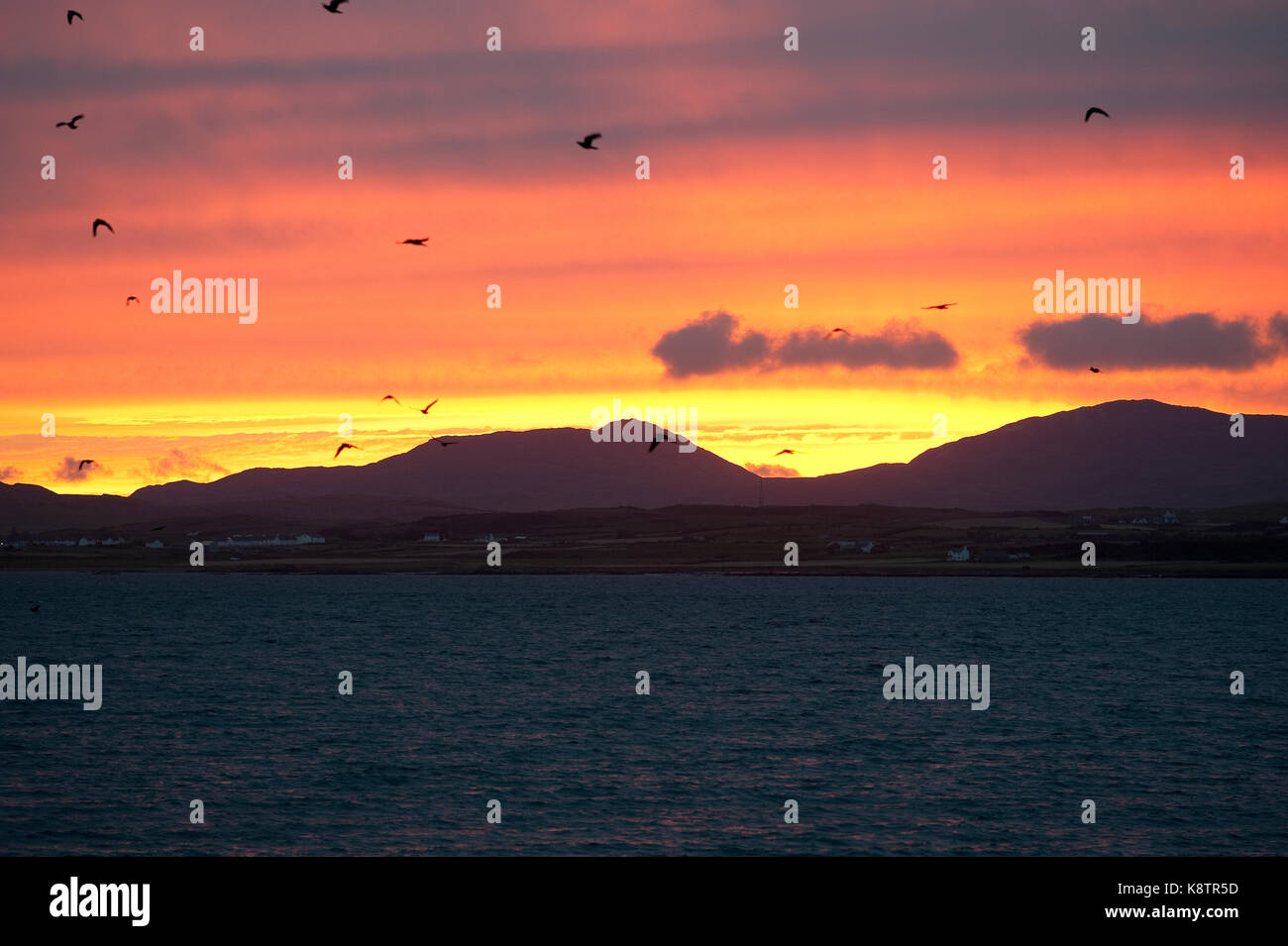 Dawn over Loch Indaal Islay Scotland Stock Photo - Alamy