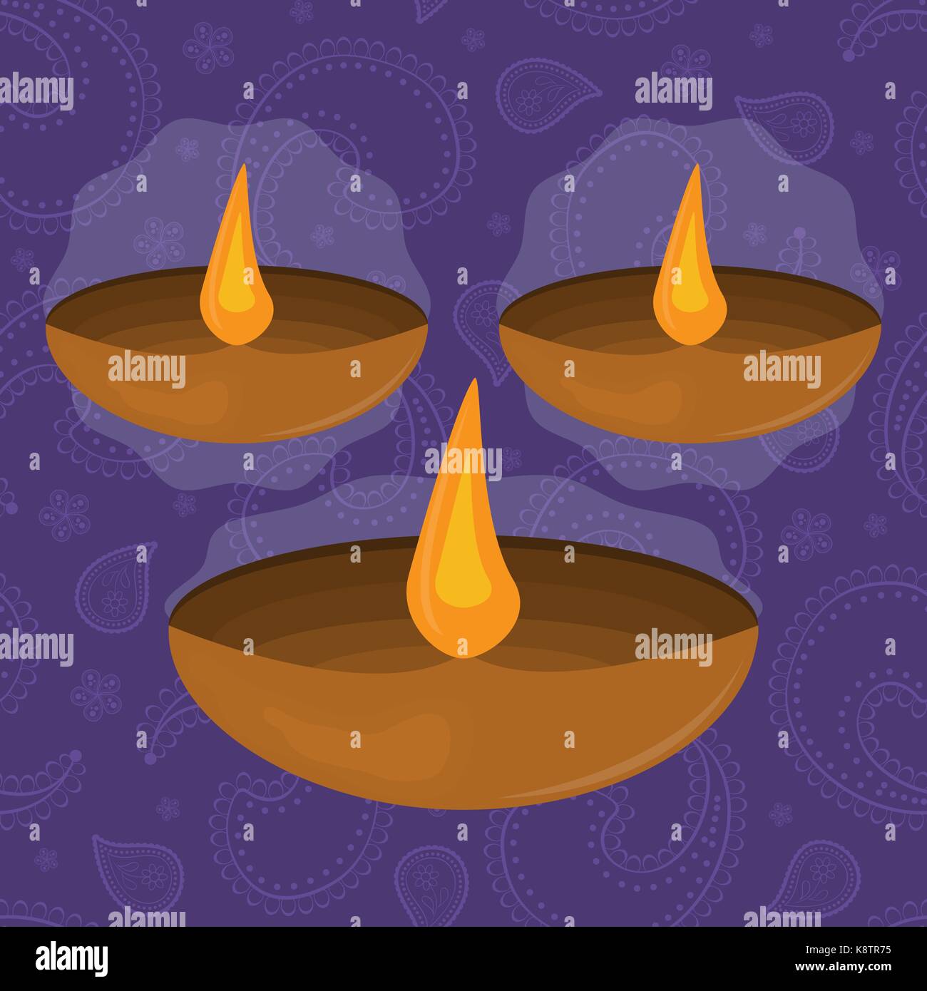 Diyas of diwali Stock Vector Images - Alamy