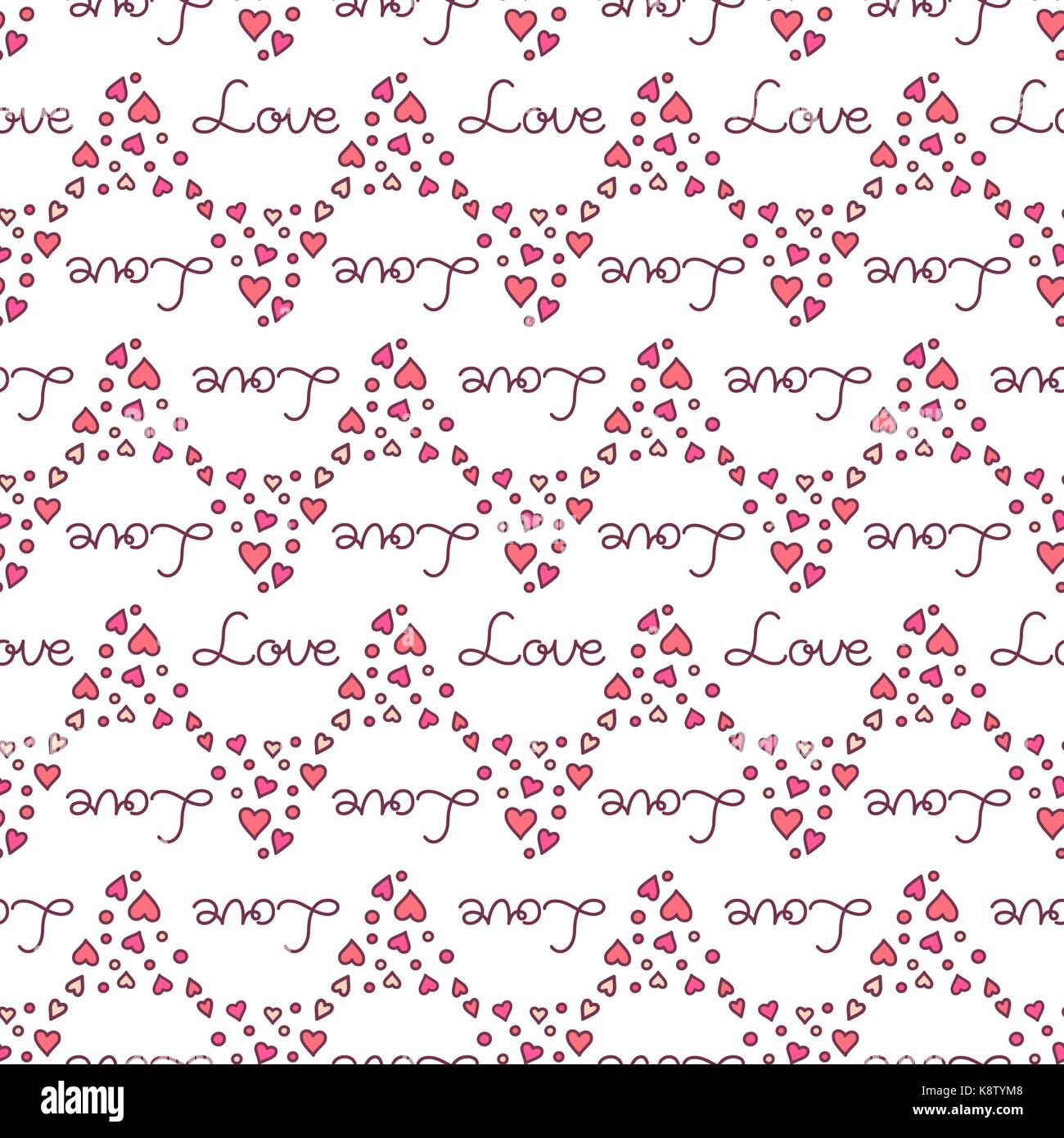 Valentines day kids pattern Stock Vector Images - Alamy