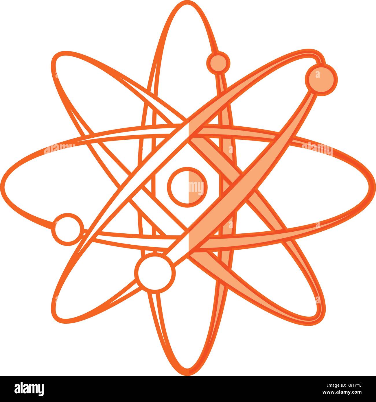 Atom science symbol Stock Vector Image & Art - Alamy