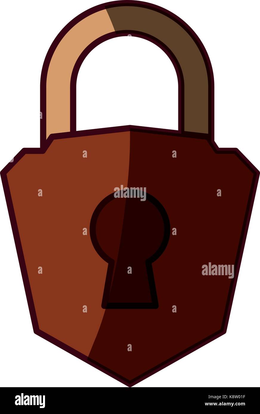 Padlock security symbol Stock Vector Image & Art - Alamy