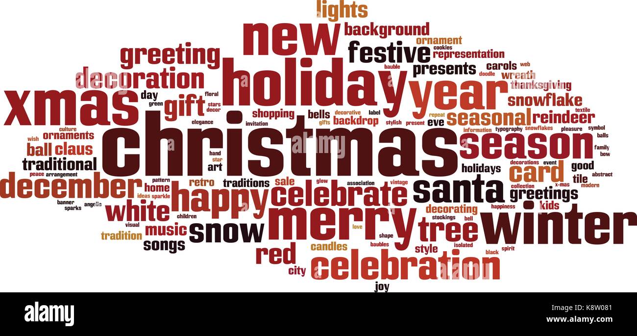 Christmas word cloud concept. Vector illustration Stock Vector Image ... Christmas word cloud concept. Vector illustration Stock Vector Image ...