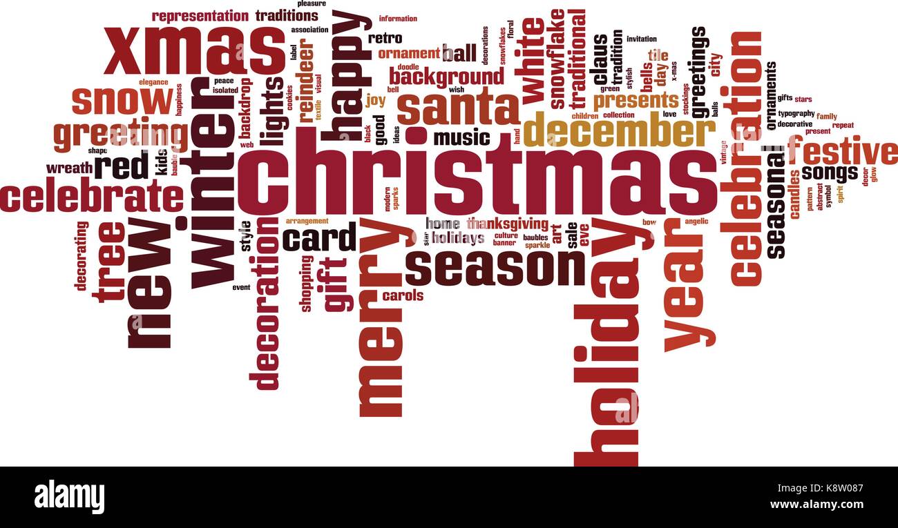 Christmas word cloud concept. Vector illustration Stock Vector Image ... Christmas word cloud concept. Vector illustration Stock Vector Image ...