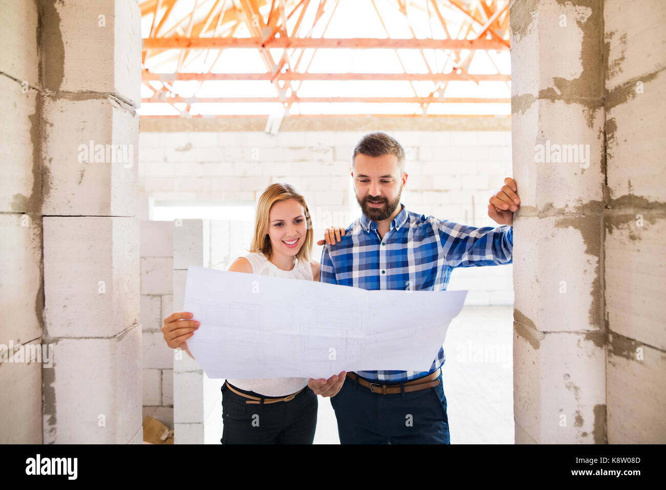 Architects and civil engineer at the construction site Stock Photo - Alamy