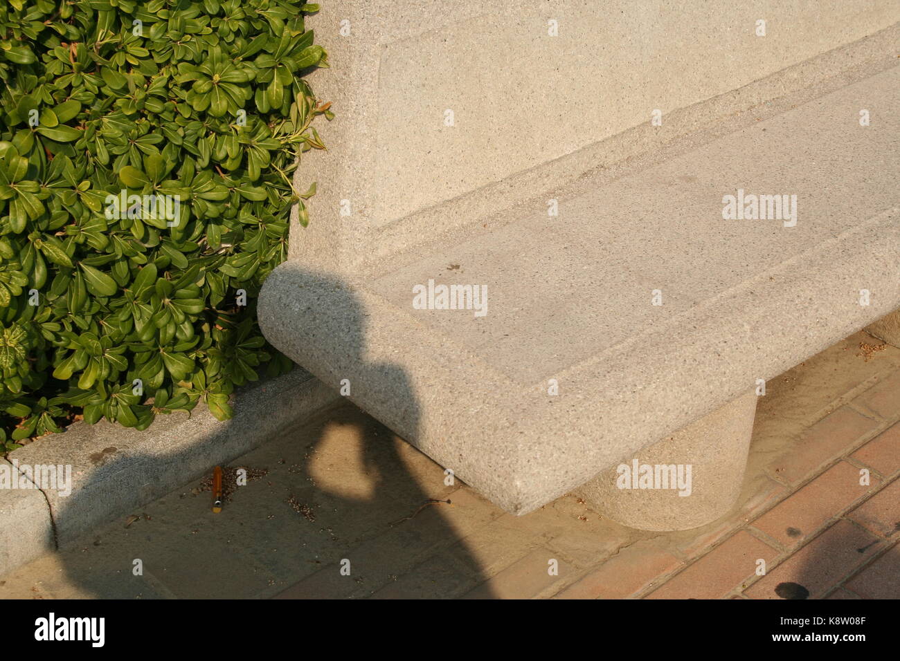 Italian stone bench Stock Photo - Alamy