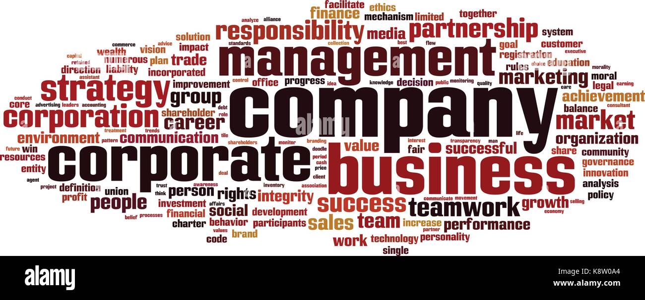 Company word cloud concept. Vector illustration Stock Vector Image ...