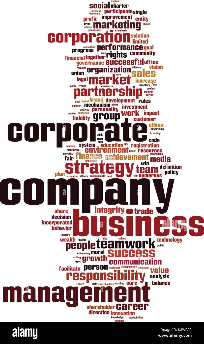 Company word cloud concept. Vector illustration Stock Vector Image ...