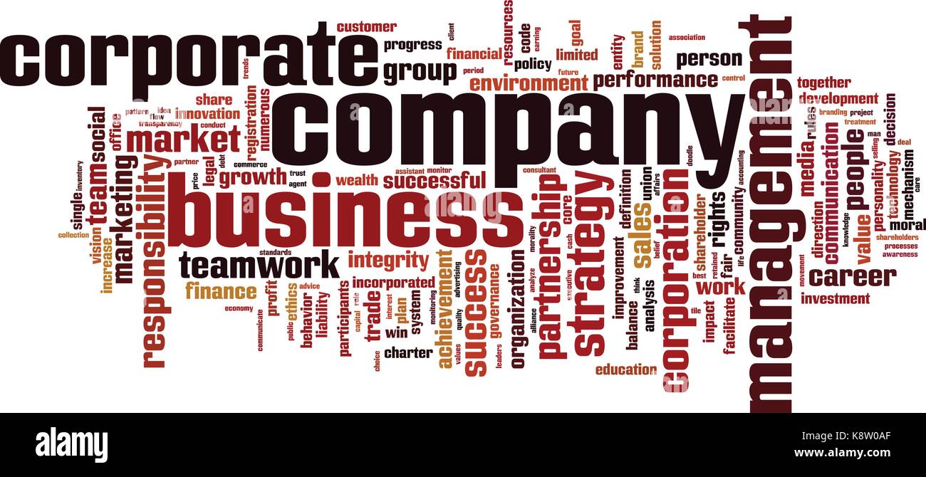 Company word cloud concept. Vector illustration Stock Vector Image ...