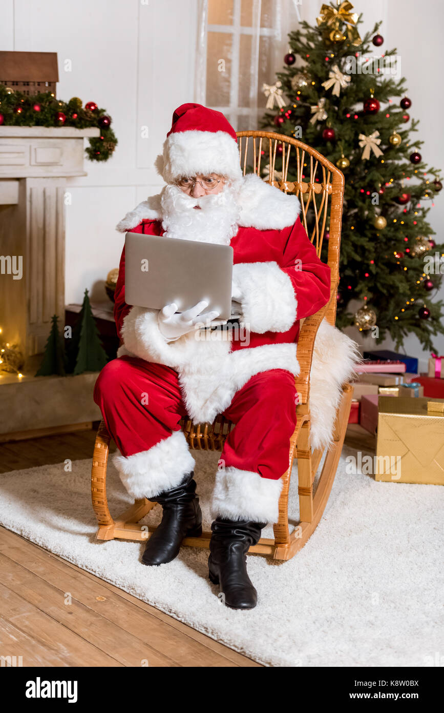 Typing santa claus hi-res stock photography and images - Alamy