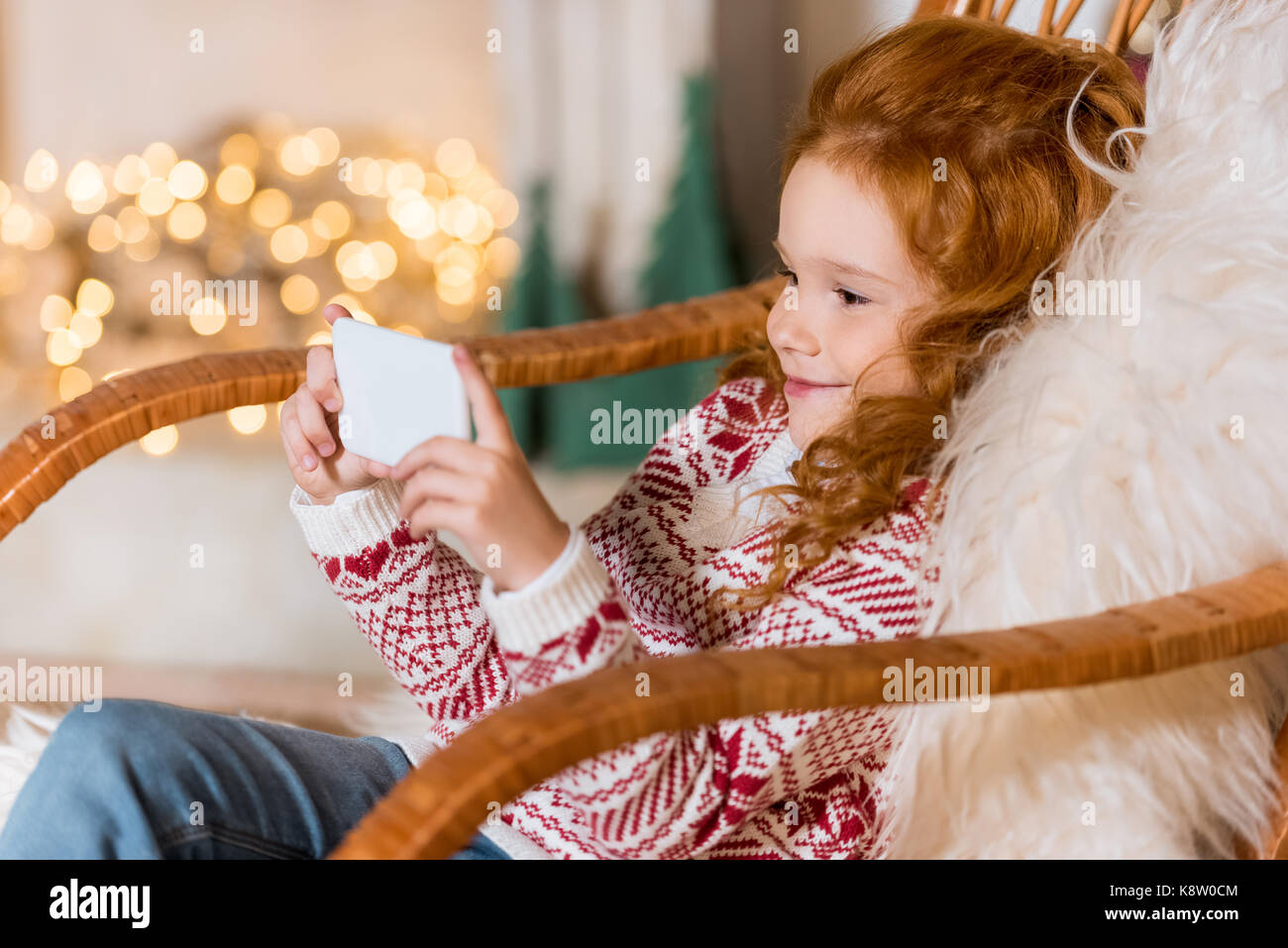 child using smartphone at home Stock Photo - Alamy