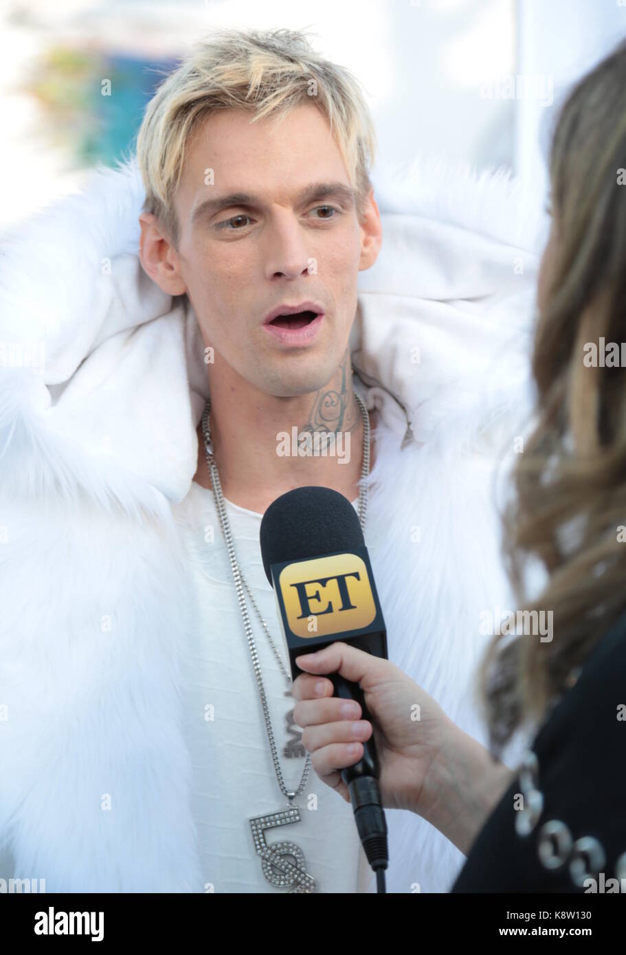 Project Angel Food awards gala 2017 - Arrivals Featuring: Aaron Carter ...
