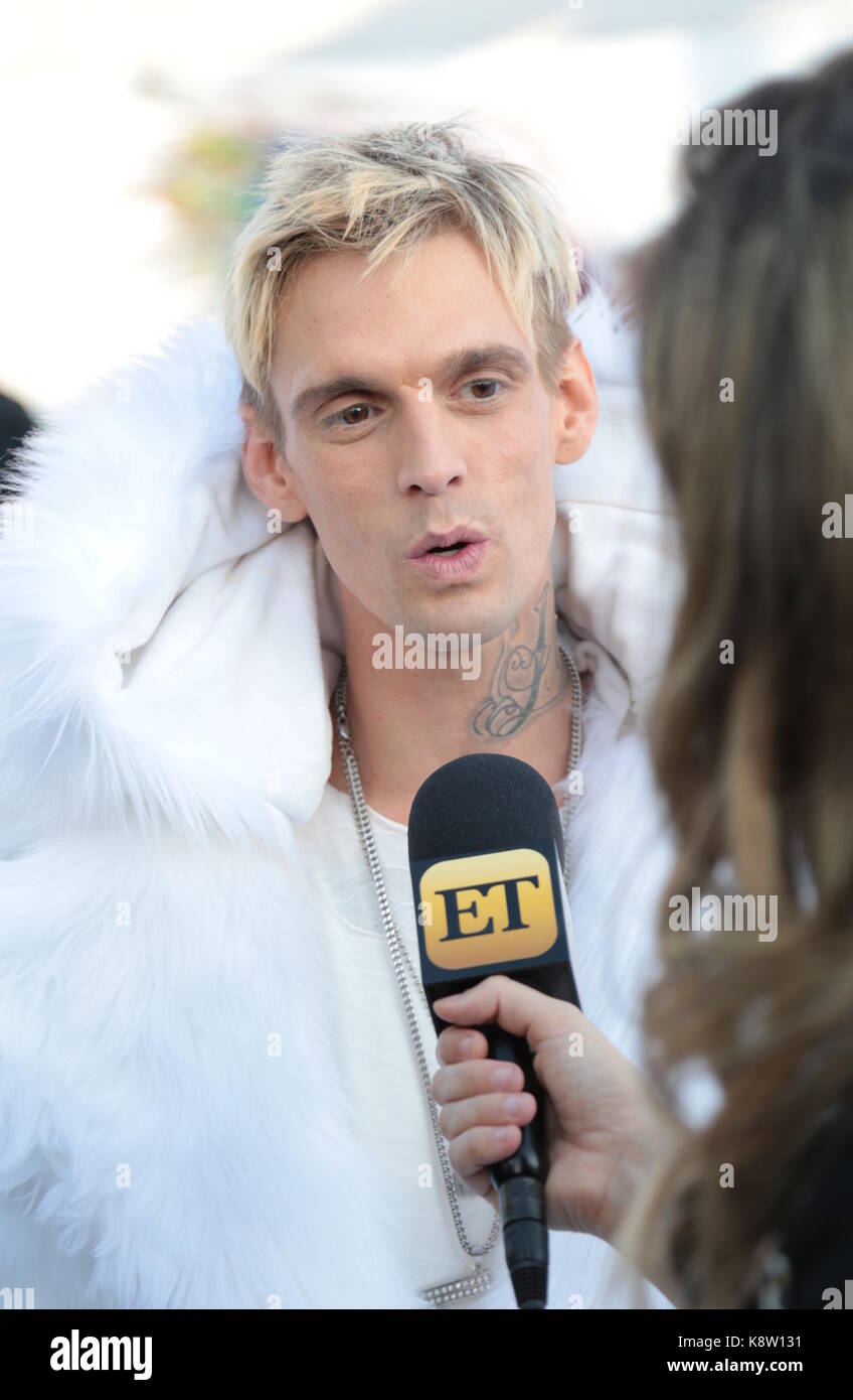 Project Angel Food awards gala 2017 - Arrivals Featuring: Aaron Carter ...