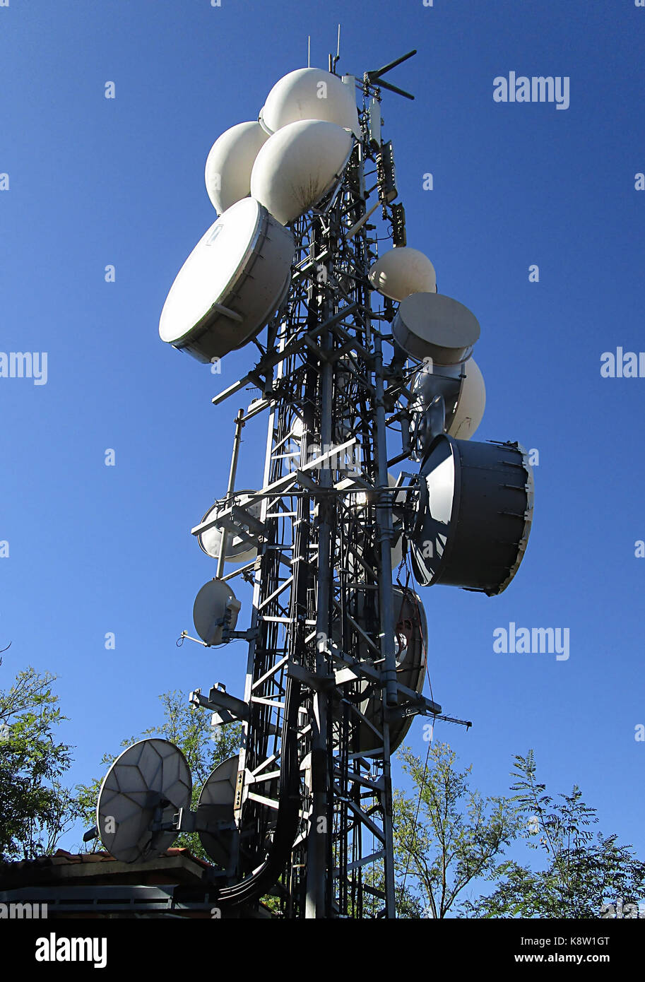 telephone signal repeater 3 Stock Photo - Alamy
