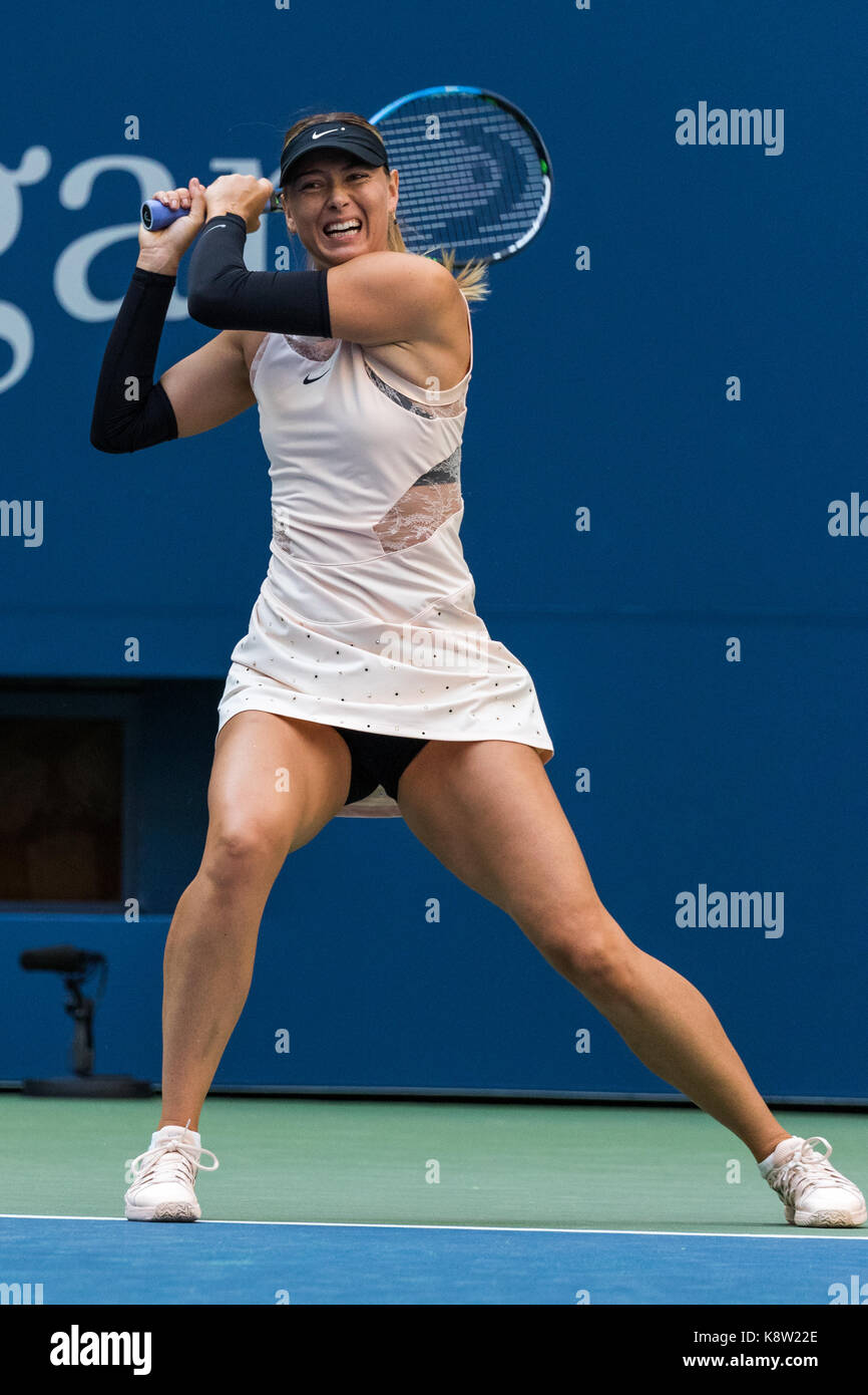 Maria Sharapova (RUS) competing at the 2017 US Open Tennis ...