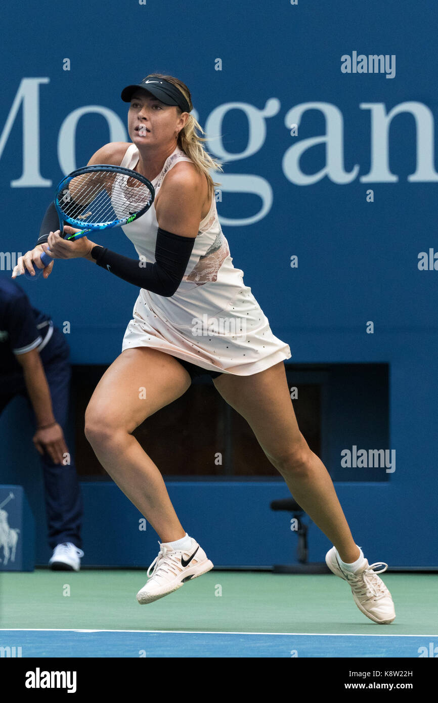 Maria Sharapova (RUS) competing at the 2017 US Open Tennis ...
