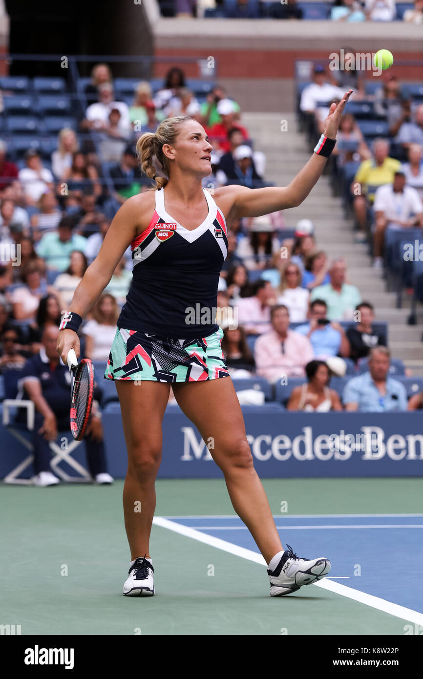 Maria Sharapova (RUS) competing at the 2017 US Open Tennis ...