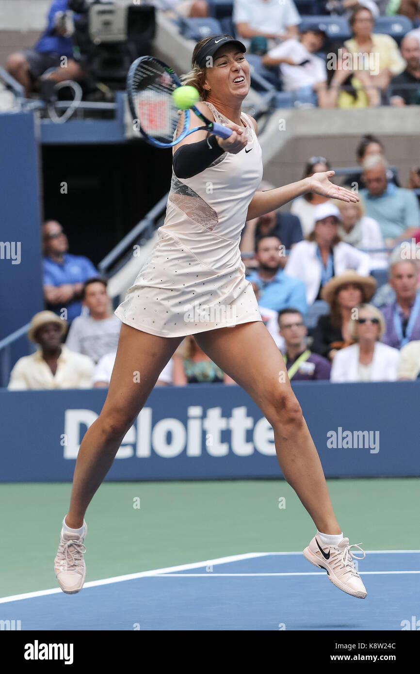 Maria Sharapova (RUS) competing at the 2017 US Open Tennis ...