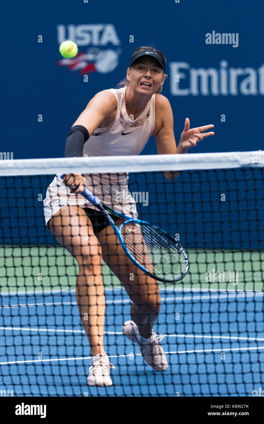 Maria Sharapova (RUS) competing at the 2017 US Open Tennis ...