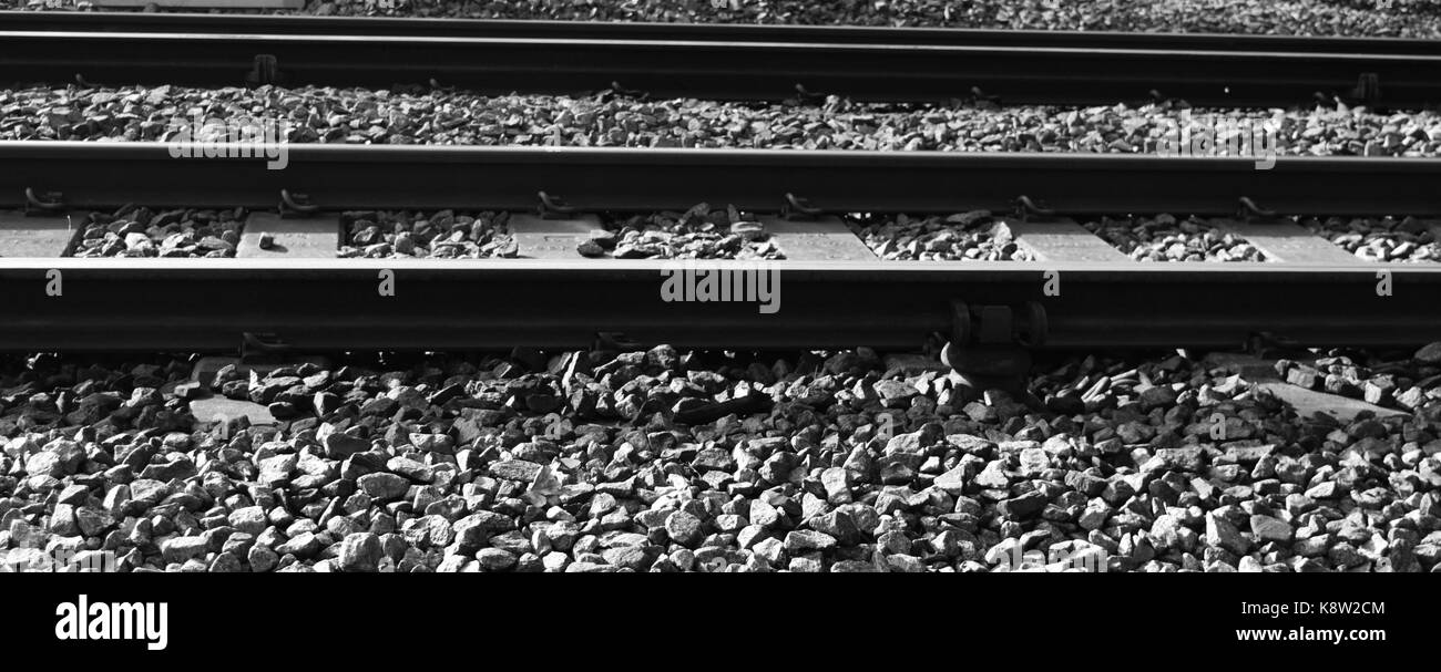 railway track UK Stock Photo - Alamy