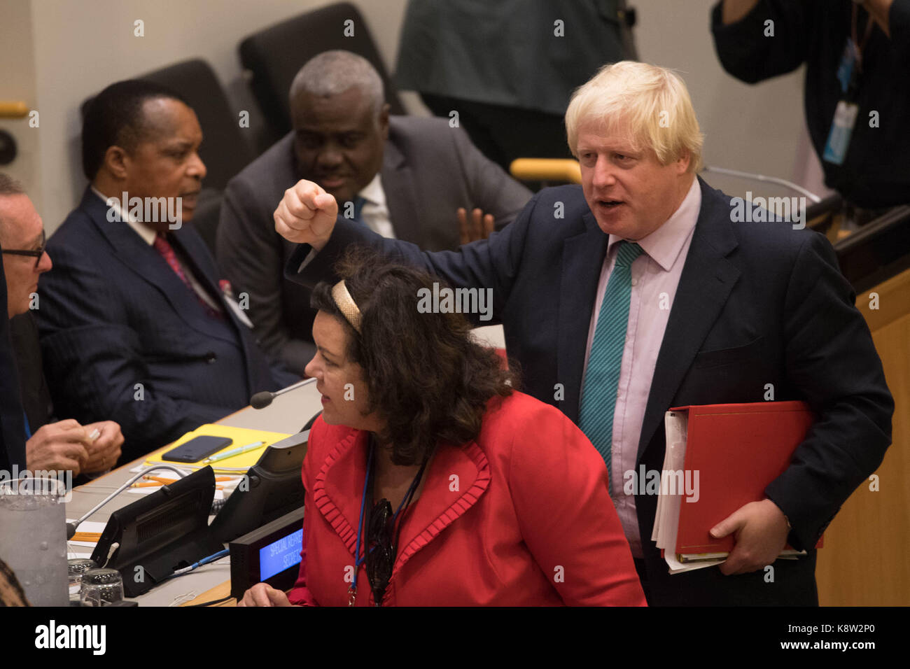 Foreign Secretary Boris Johnson arrives for a meeting about Libya ...