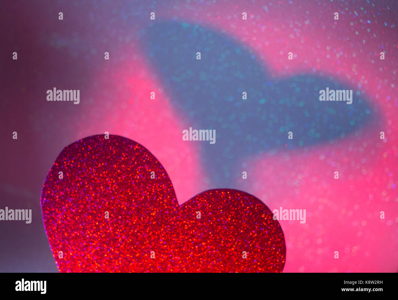 Romantic saint valentine's day romance love heart shape on plain ...
