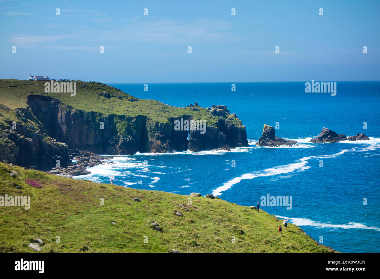 Lands end, cliffs, sea, ocean Stock Photo - Alamy