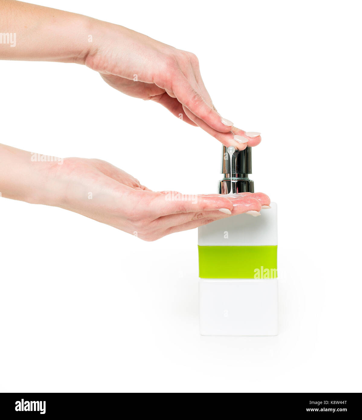 hand soap with pumping lotion from bottle Stock Photo - Alamy