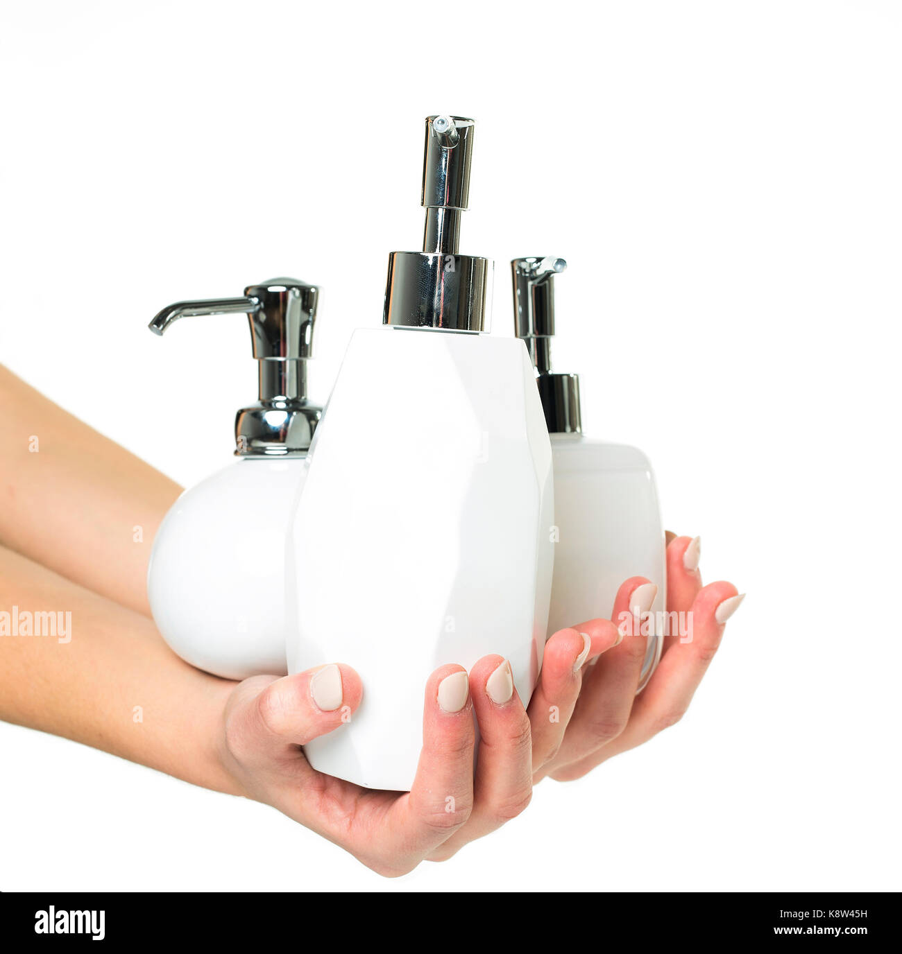 hand soap with pumping lotion from bottle Stock Photo - Alamy