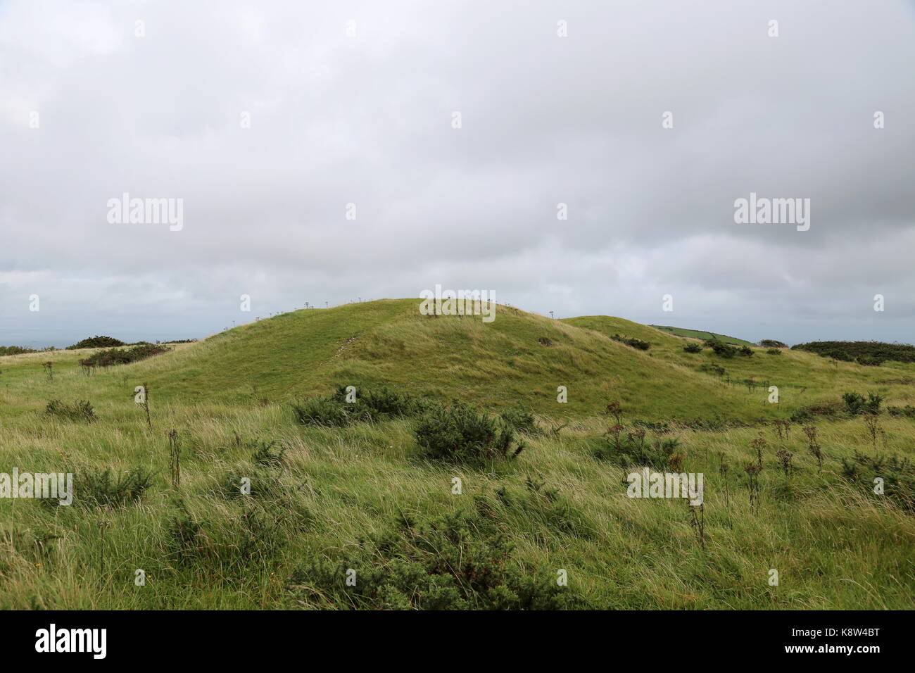 Stone age burial mounds, Nine Barrow Down, Swanage, Isle of Purbeck ...