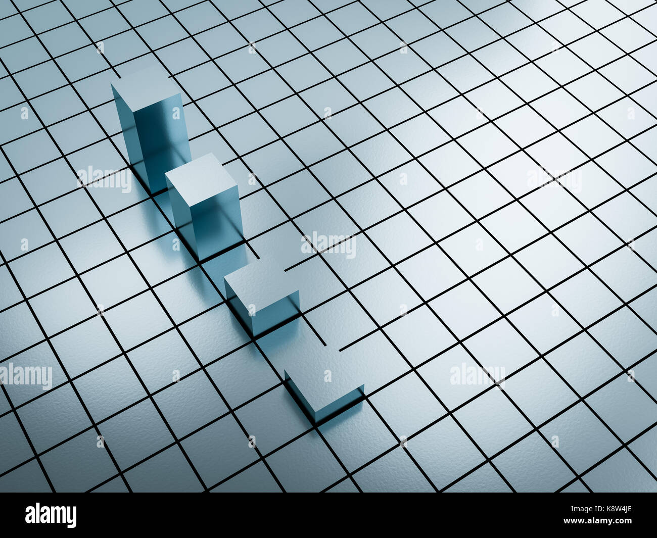 3d rendering of abstract cubes background Stock Photo - Alamy
