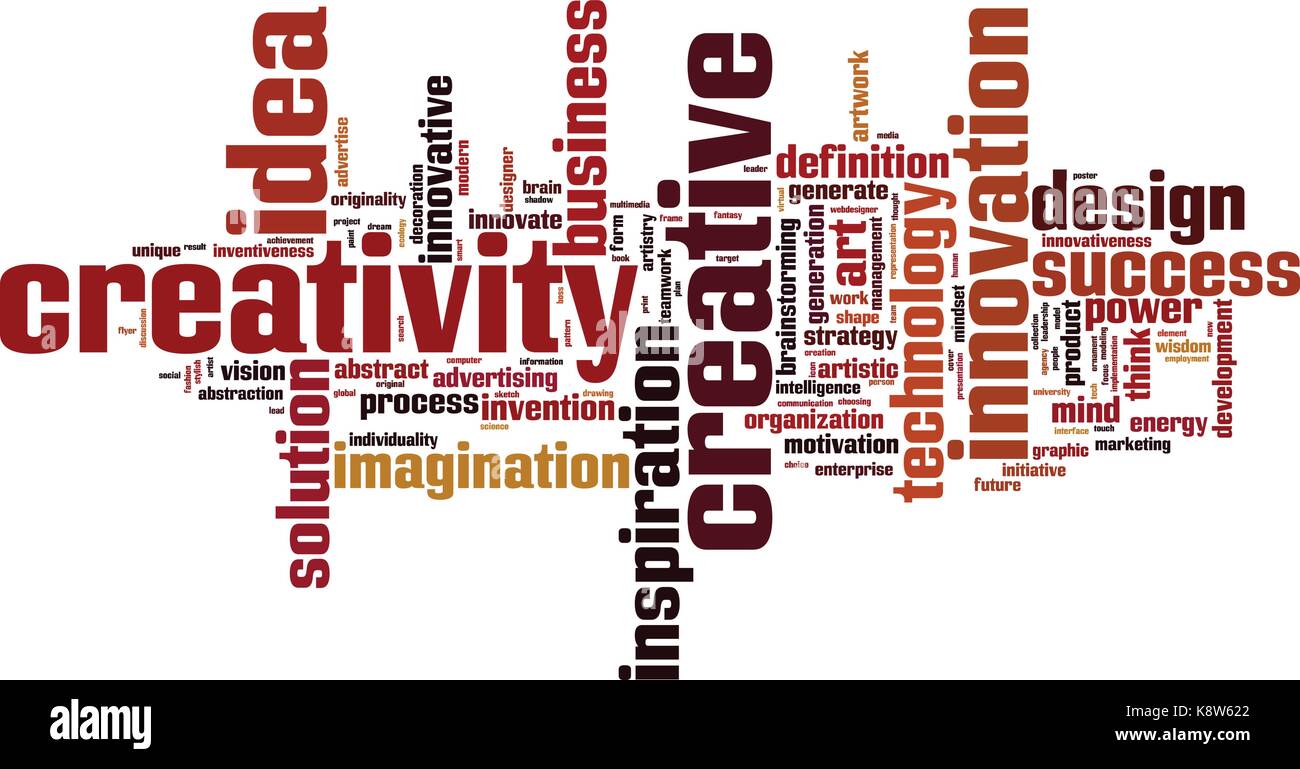 Creativity word cloud concept. Vector illustration Stock Vector Image ...