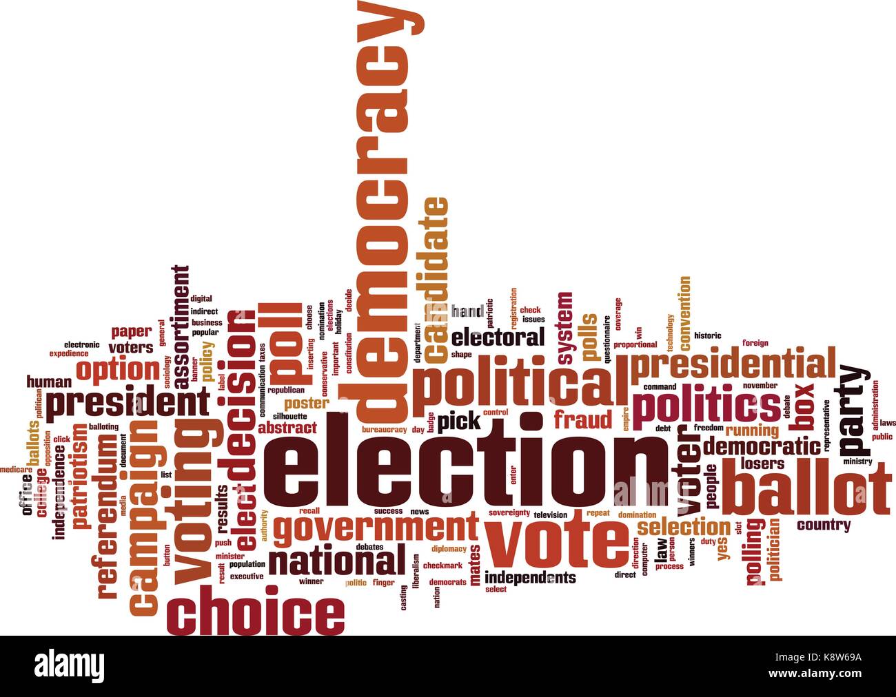 Election word cloud concept. Vector illustration Stock Vector Image ...
