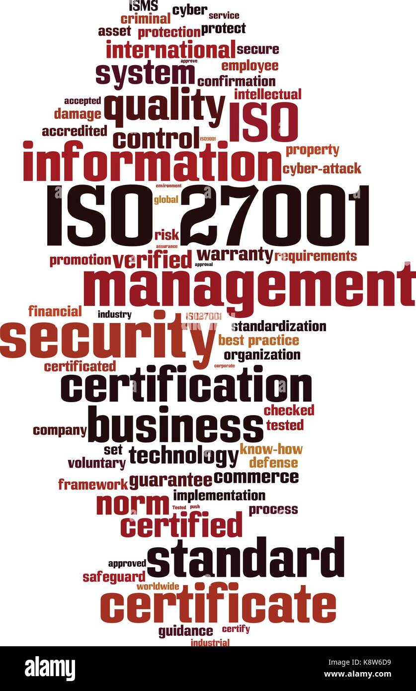 ISO 27001 word cloud concept. Vector illustration Stock Vector Image ... ISO 27001 word cloud concept. Vector illustration Stock Vector Image ...