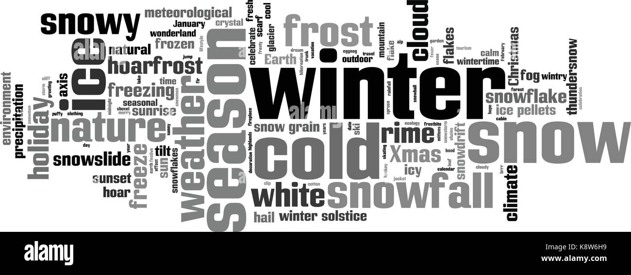 Winter word cloud concept. Vector illustration Stock Vector Image & Art ...