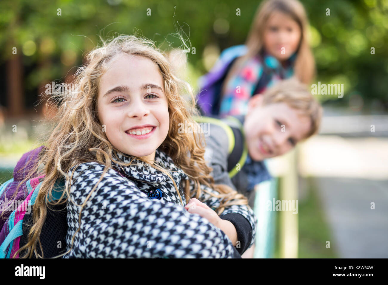 Portrait teacher class standing outside hi-res stock photography and ...