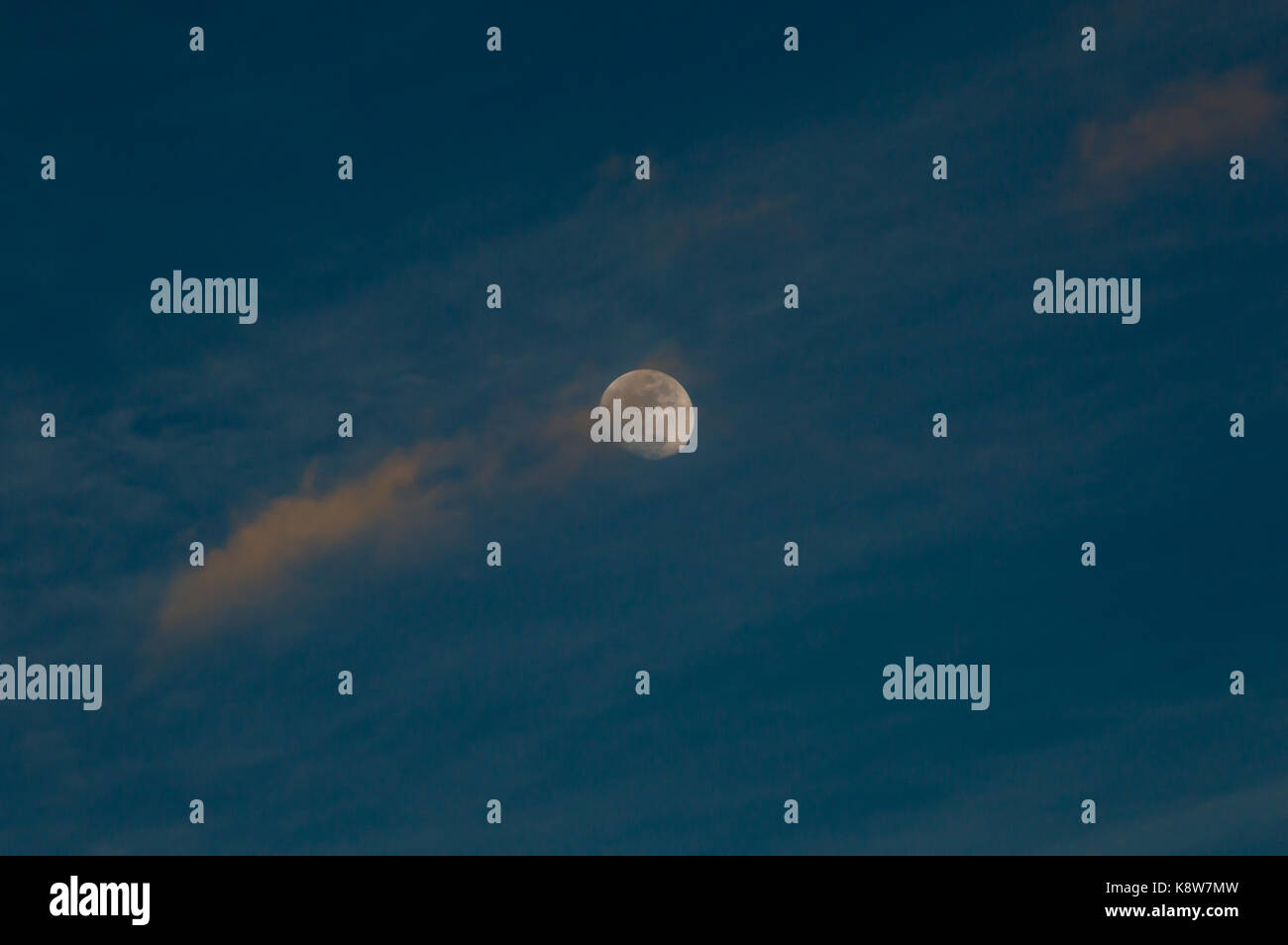 Moon in the sky Stock Photo - Alamy