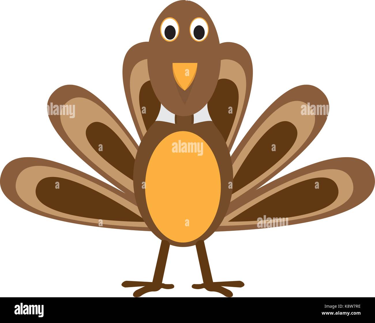 Cartoon illustration funny comic turkey Stock Vector Images - Alamy