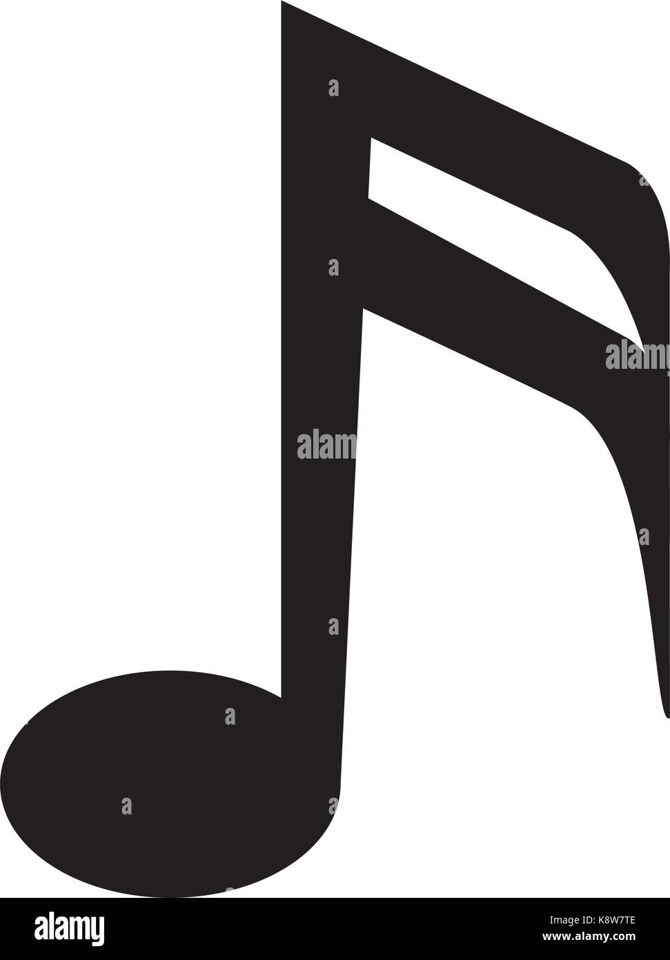 Isolated musical note Stock Vector Image & Art - Alamy