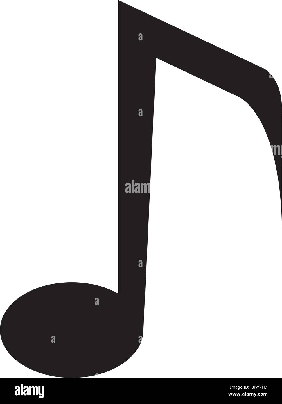 Isolated musical note Stock Vector Image & Art - Alamy