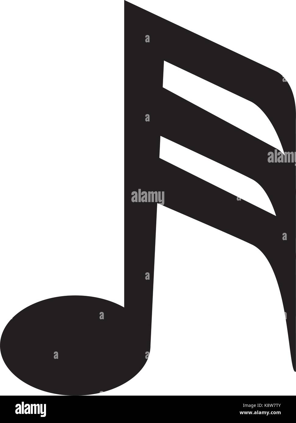 Isolated musical note Stock Vector Image & Art - Alamy