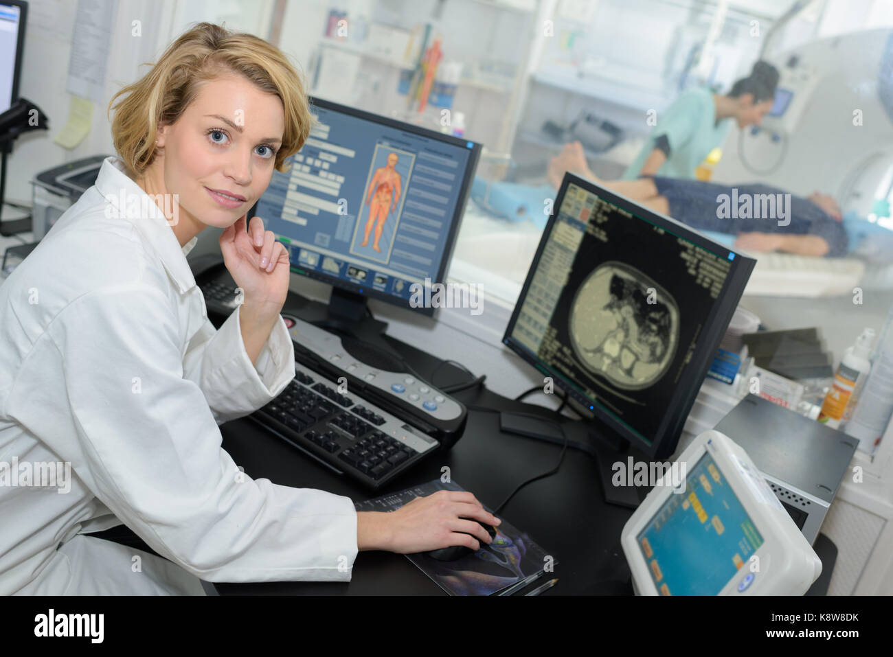 the MRI operator Stock Photo - Alamy